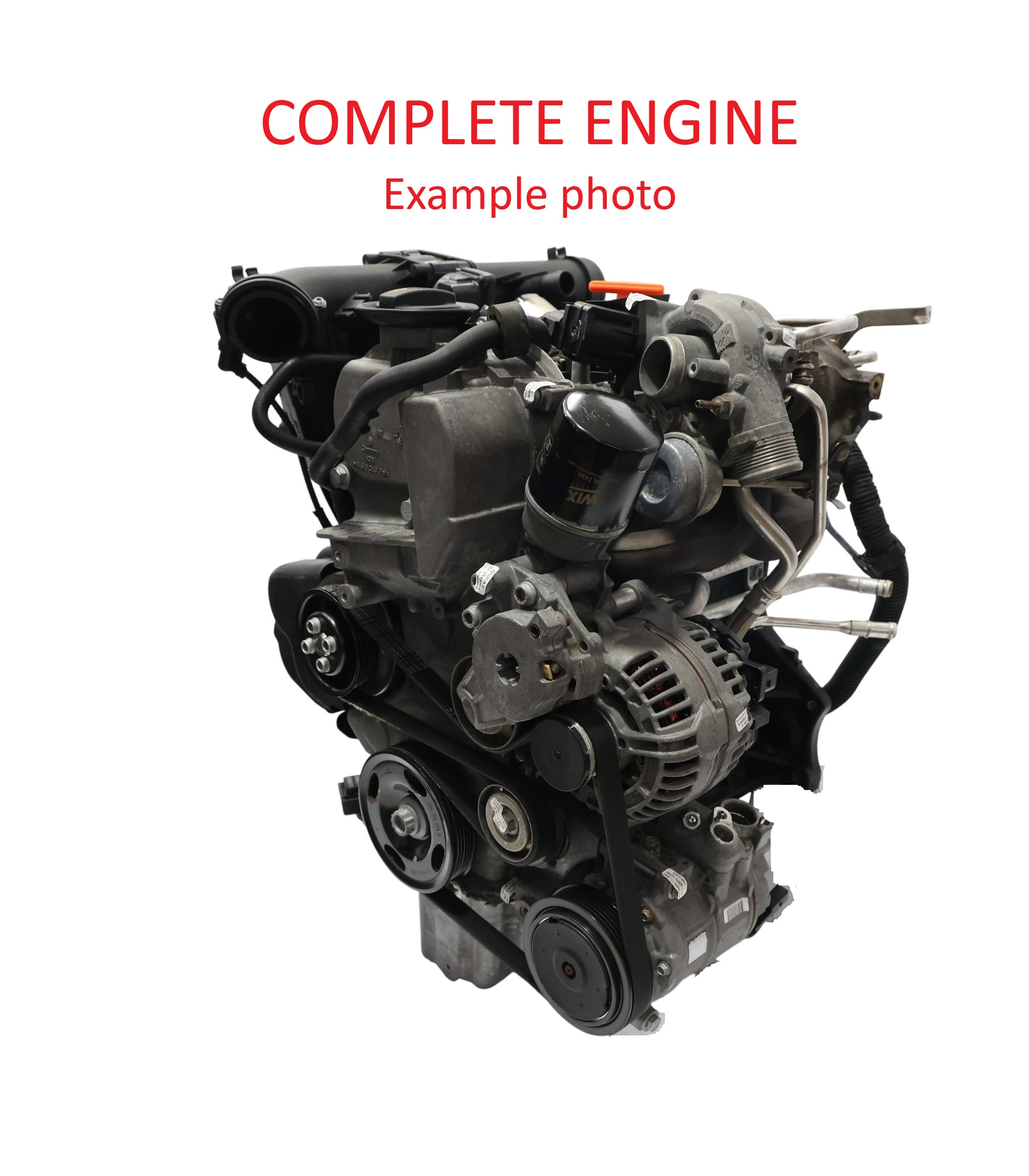 VW Polo MK5 Seat Ibiza MK4 Bare Engine CAVE 1.4 TSI 180HP 99k miles ...