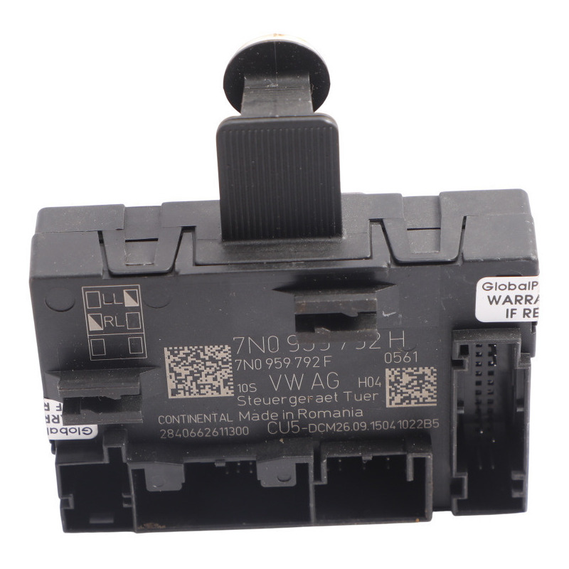 VW Volkswagen Sharan 7N Passenger's Side Door ECU Module Control Unit ...