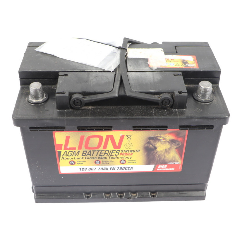 Lion AGM850 CCA Battery Start Stop Accumulator Electrical Unit 70Ah ...