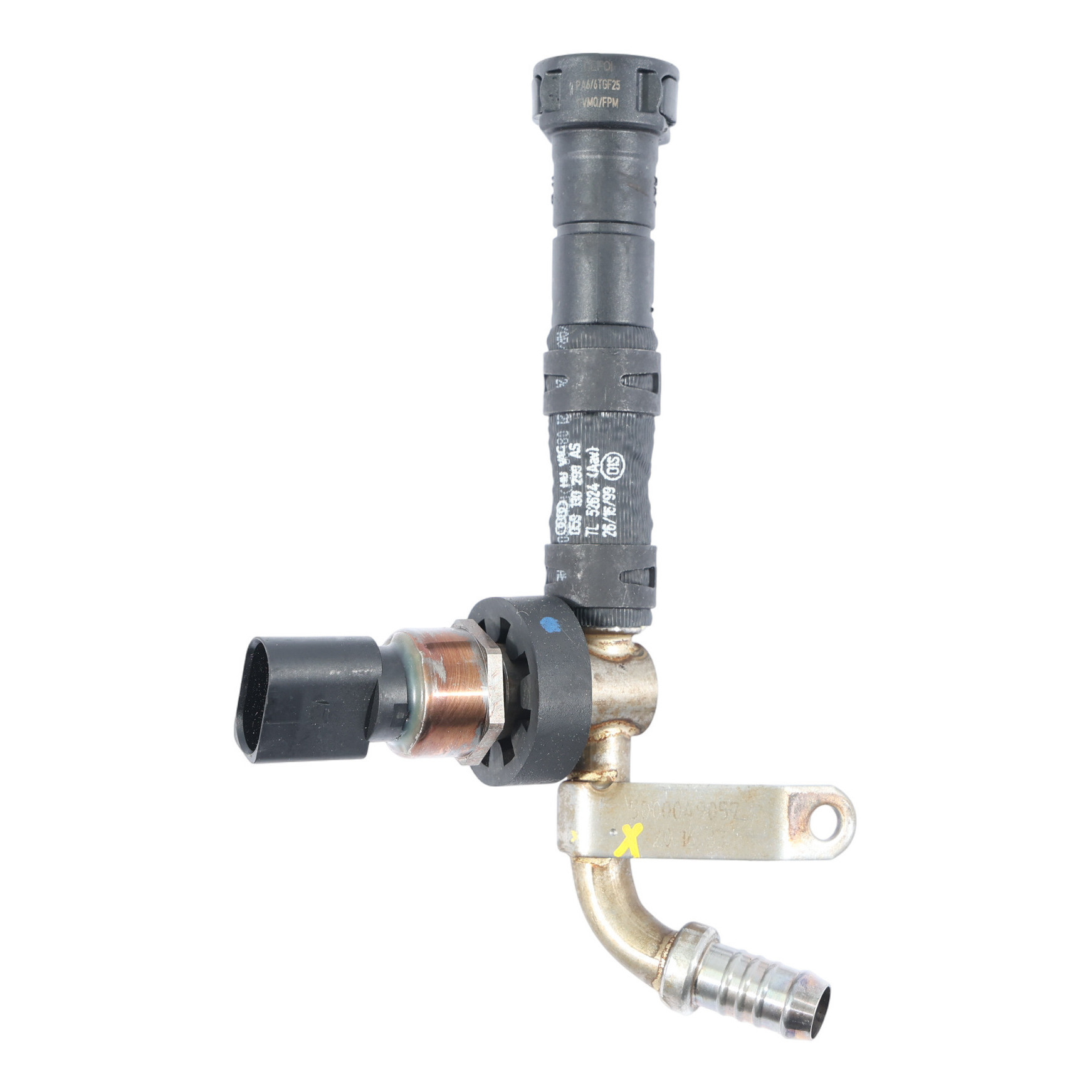 Audi A4 B9 Q7 4M Fuel Line Pressure Sensor Pipe Hose 3.0 TDI Diesel ...