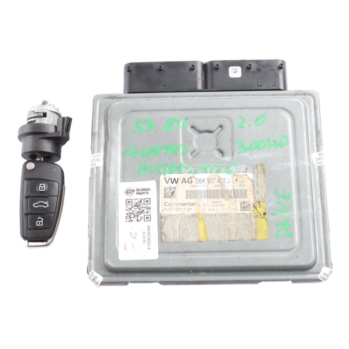 Audi S3 8V 2.0 TFSI 300HP DNUE Quattro Engine ECU Kit 06K907425J Automatic