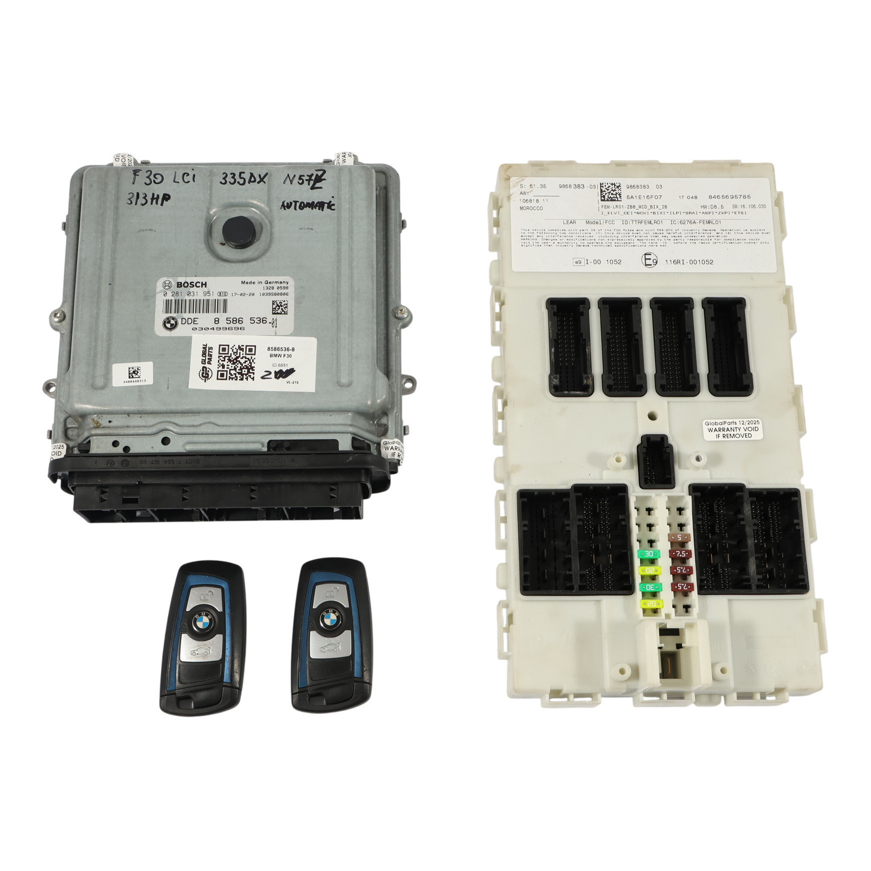 BMW F30 F32 LCI 335dX 435dX N57Z 313HP Engine ECU Kit DDE 8586536 Automatic