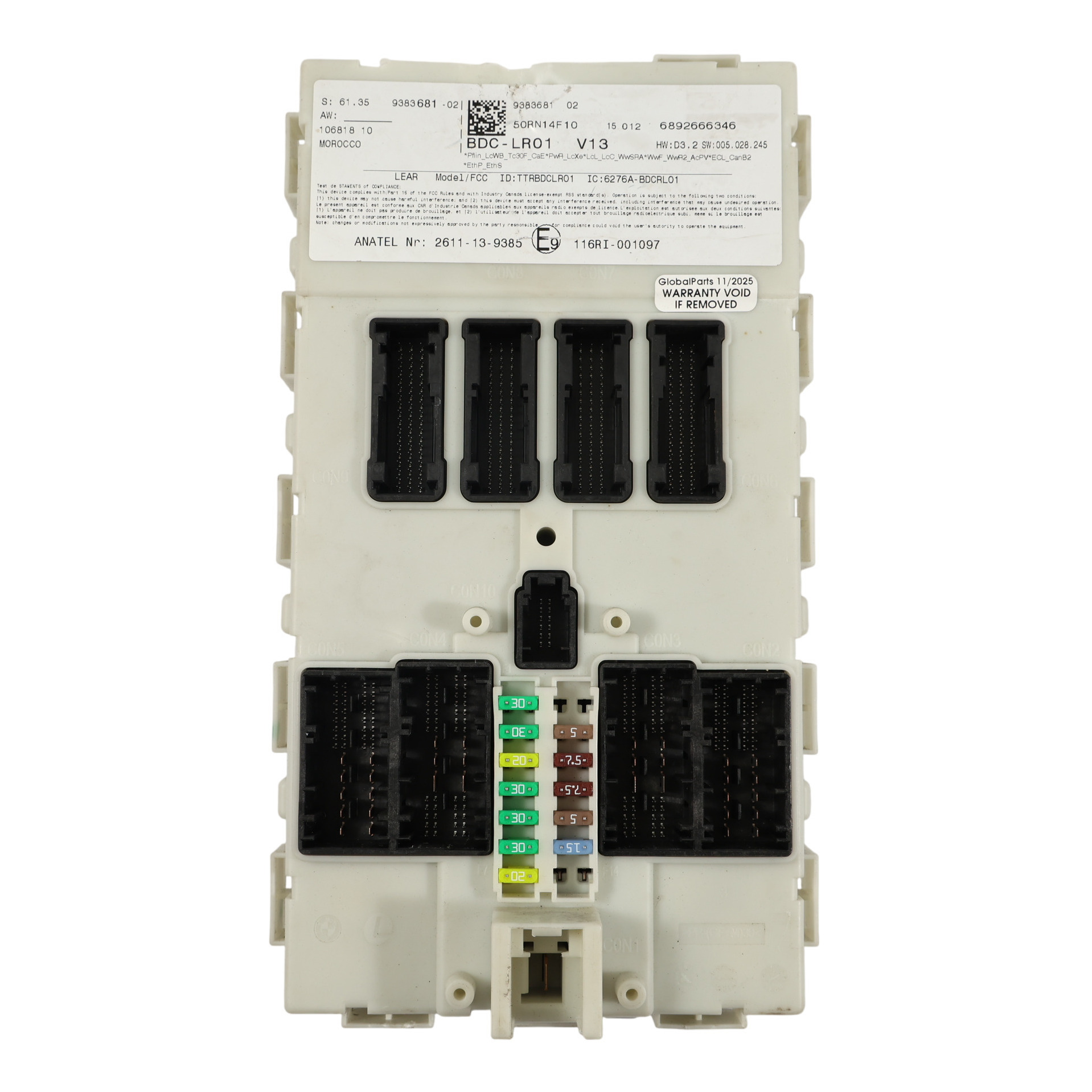 Mini F55 Fuse Box Front Body Control Module ECU BCM Unit 13275881
