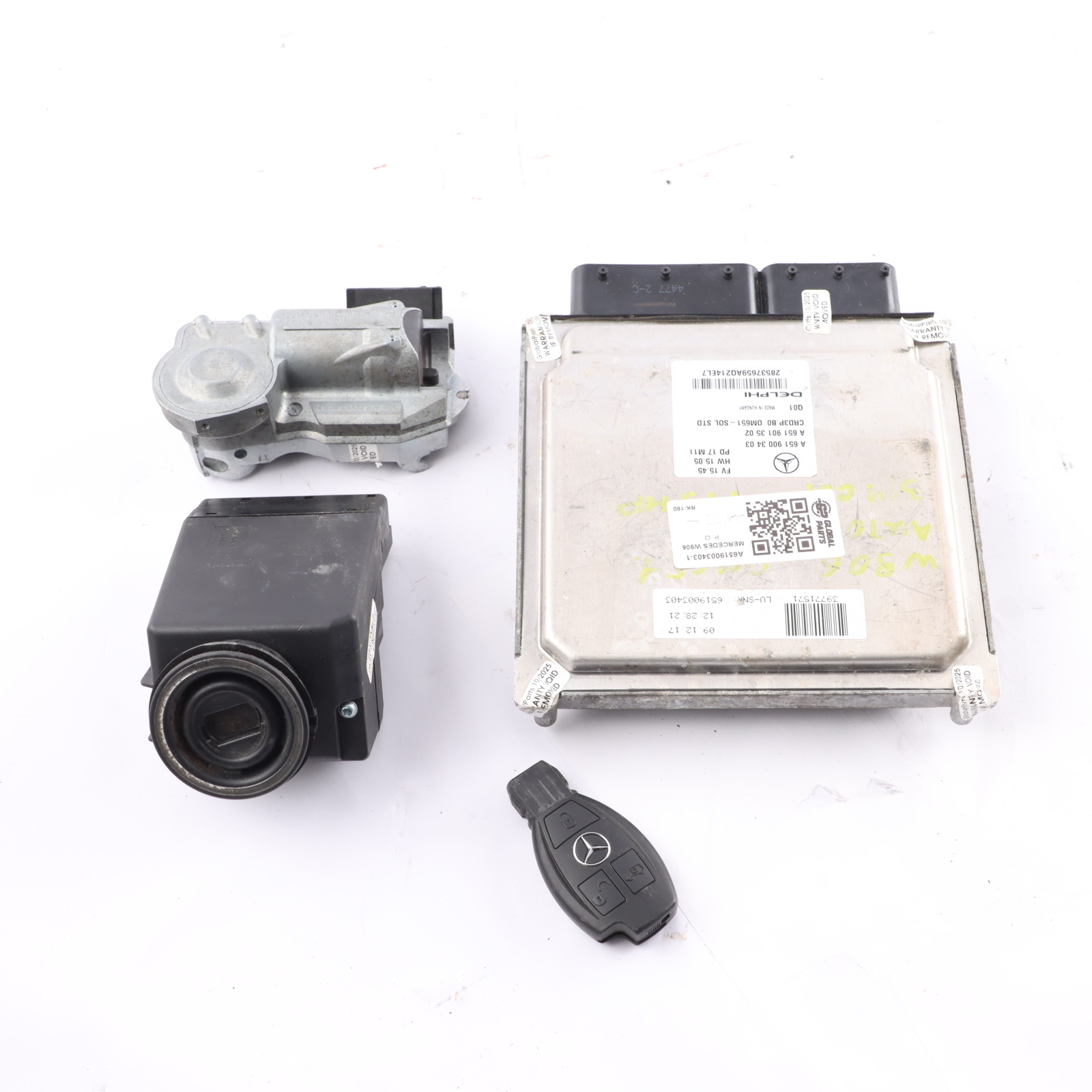Mercedes W906 314 CDI OM651 Engine Module ECU Kit A6519003403 Automatic