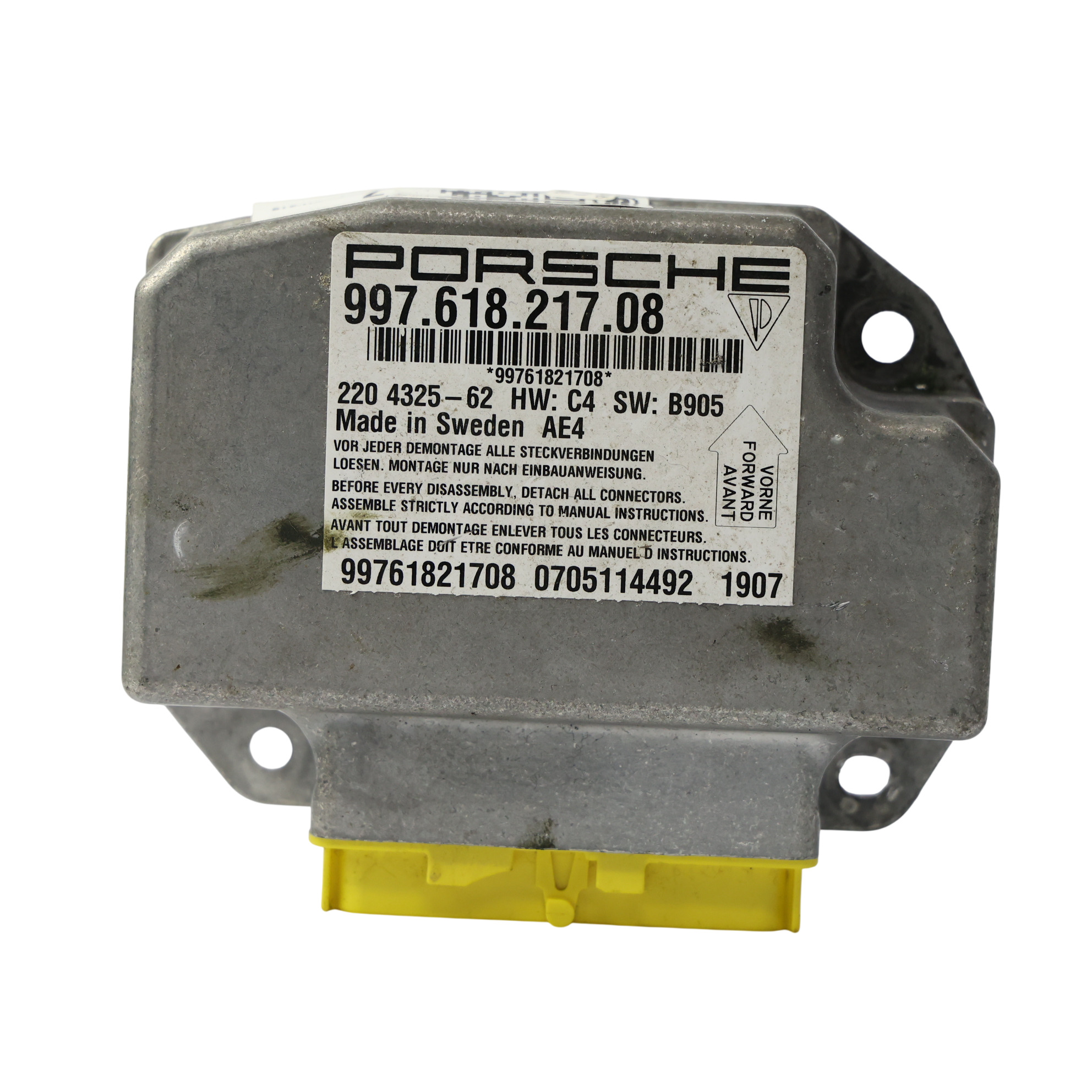 Porsche Cayman 987C Air Module ECU Module Control Unit 99761821708