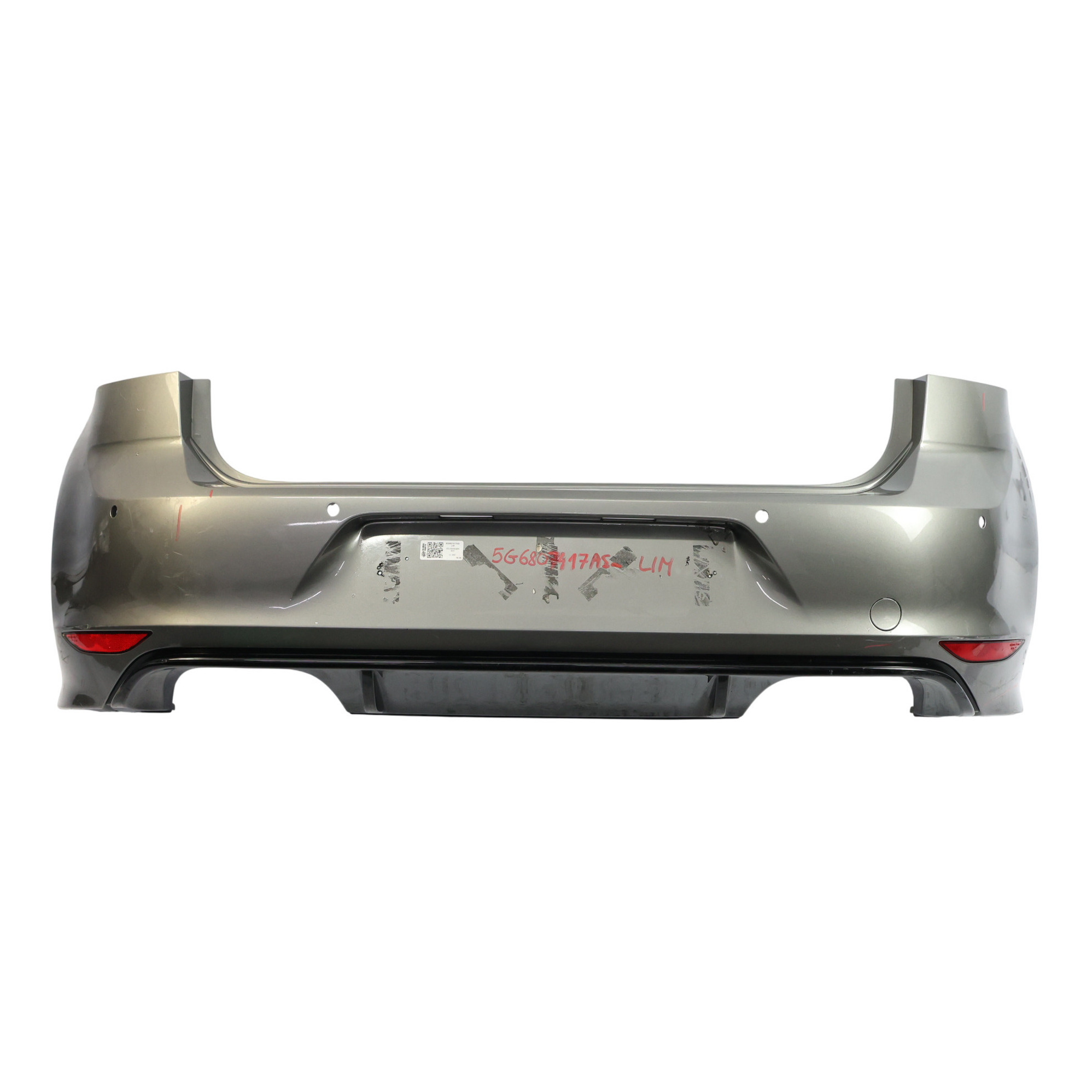 VW Golf Mk7 Bumper Rear R-Line Trim Panel Limestone Grey Metallic - A7N