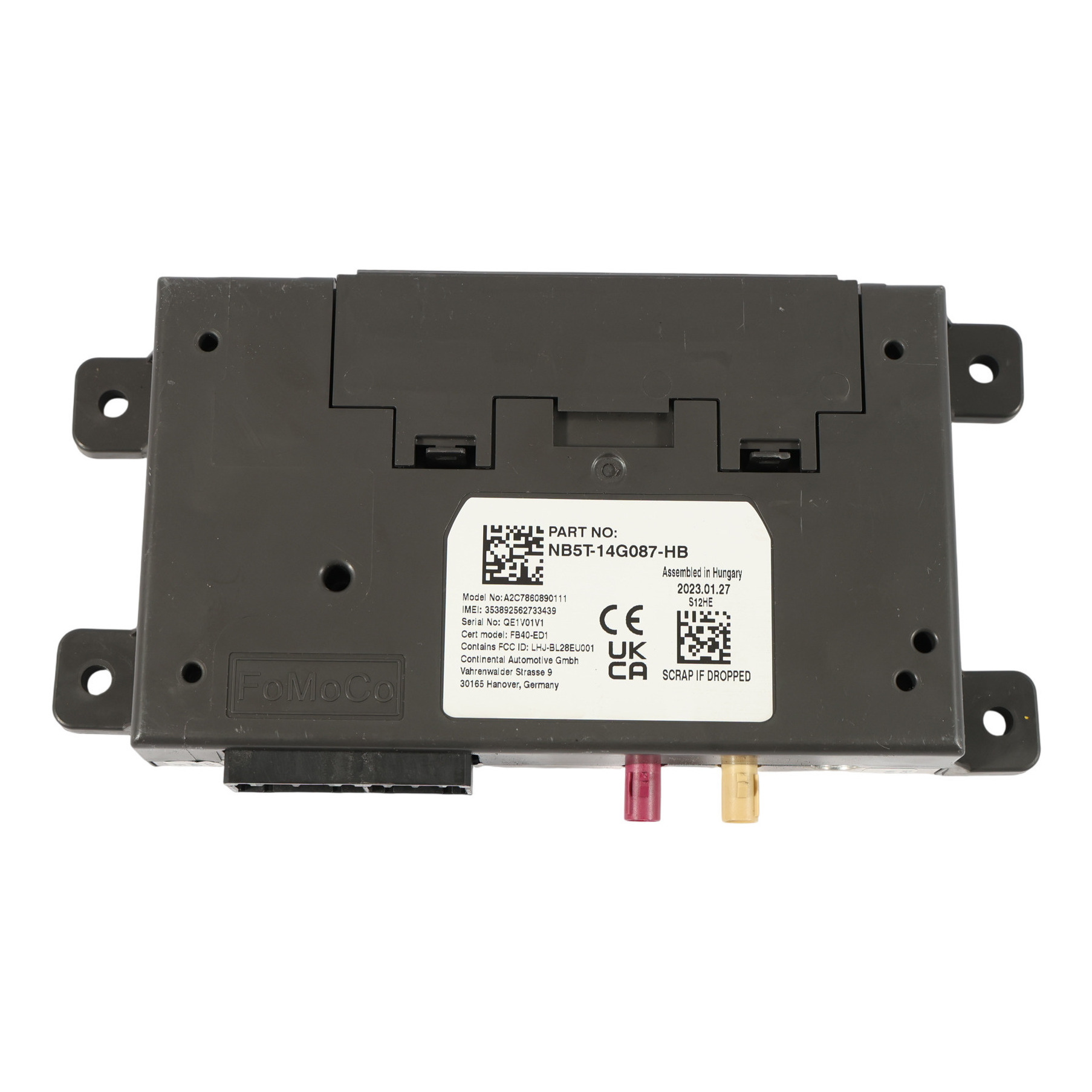 Ford Transit Custom Bluetooth Control Unit Module Controller ECU NB5T ...